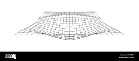 Net With Convex Effect Distorted Grid Surface Mesh Warp Texture Geometric Deformation