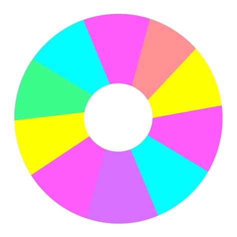 Un gráfico vectorial plano con rayas coloridas de arco iris en forma