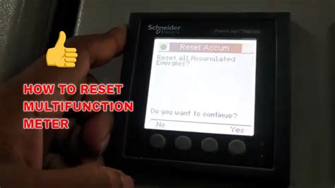 How To Reset Schneider Powerlogic 5300 Pm5300 Multi Function Meter Technical Jadunagor Youtube