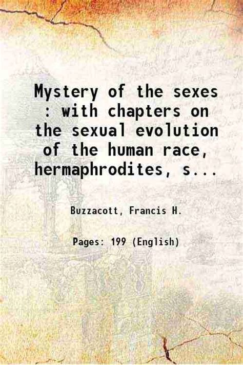 Mystery Of The Sexes With Chapters On The Sexual Evolution Of The