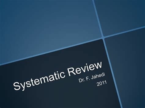 Systematic Review Pptx