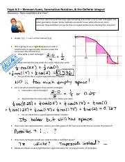Understanding Riemann Sums And Definite Integrals For Area Course Hero