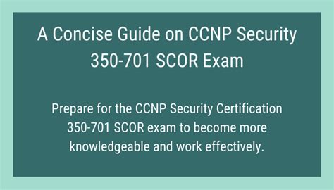 Tips On How To Prepare For CCNP Security 350 701 SCOR Exam CiscoPrep