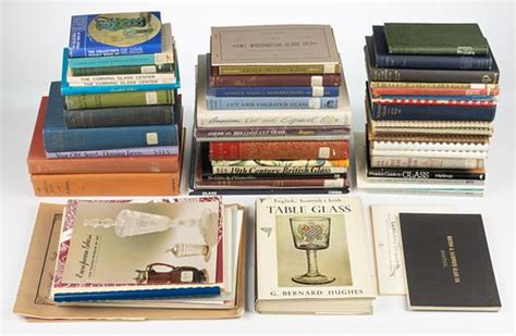 Assorted Glass Reference Volumes Uncounted Lot Sold At Auction From