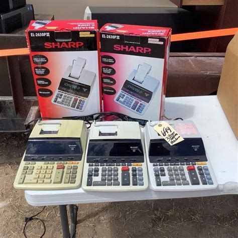 3 Sharp Adding Machines Live And Online Auctions On