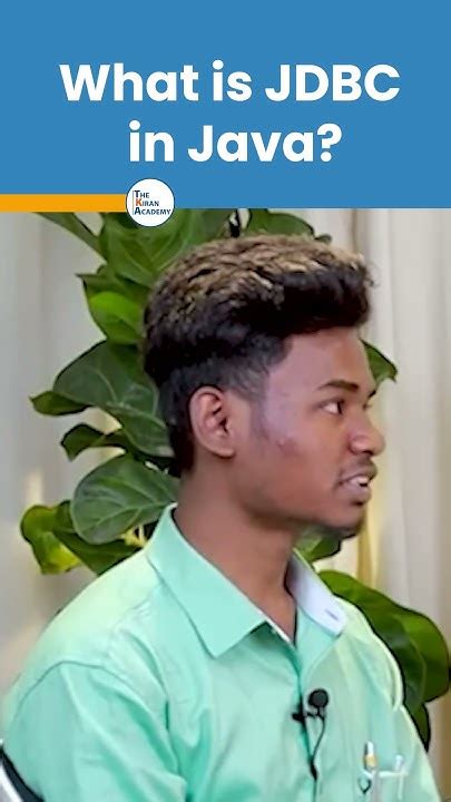 What Is Jdbc In Java Java Interview Question Shorts Kiransir Java Freshers Youtube