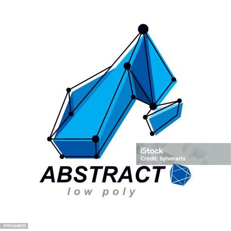 3d 종이 접기 추상 Mesh 개체 벡터 추상적인 디자인 요소입니다 혁신 기술 추상적인 로고입니다 0명에 대한 스톡 벡터 아트 및 기타 이미지 Istock