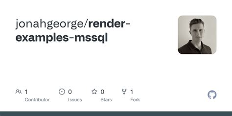 Github Jonahgeorge Render Examples Mssql