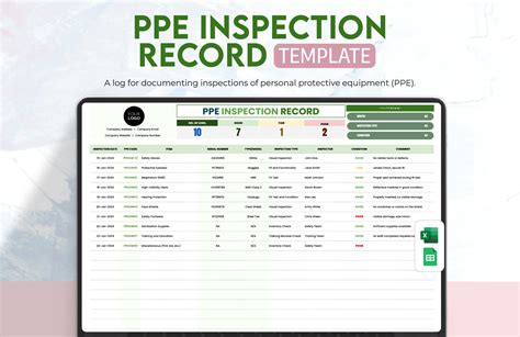 PPE Distribution Log Template In Excel Google Sheets Download Template Net