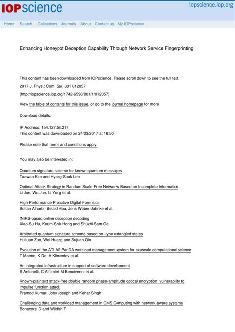 Pdf Enhancing Honeypot Deception Capability Through Network Service
