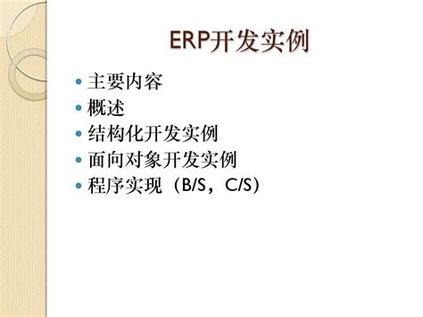 Erp开发实例word文档在线阅读与下载无忧文档