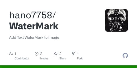 Github Hano7758watermark Add Text Watermark To Image