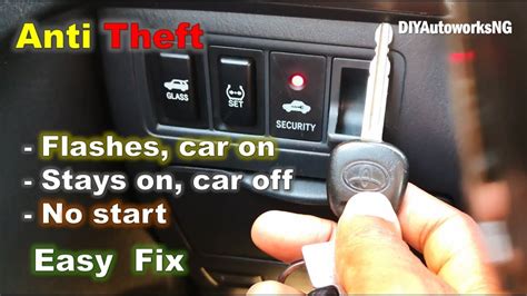 How To Turn Off Security Indicator Light Toyota • The Car How