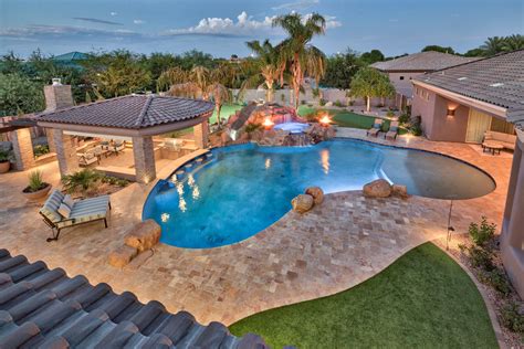 Beautiful Mesa Arizona Backyard Mediterranean Pool Phoenix By
