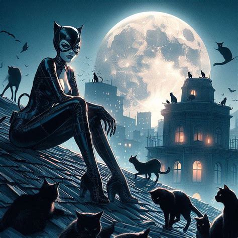 Catwoman And Her Cats By Gardenia76 On Deviantart
