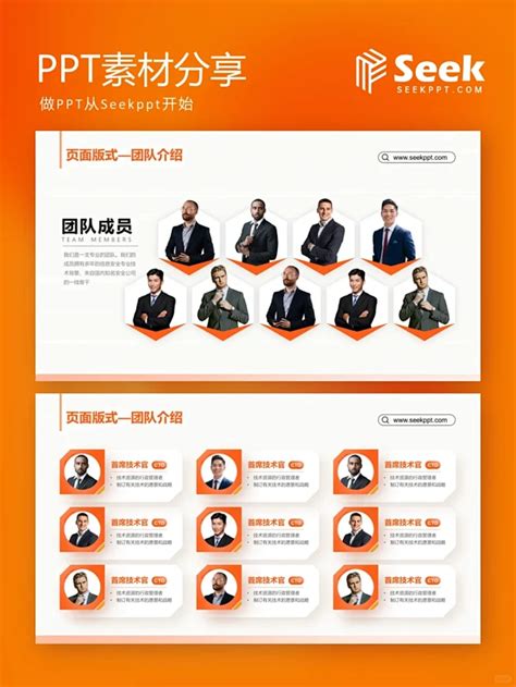 Ppt设计‖团队成员介绍页ppt这样排版绝了！ 花瓣网