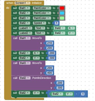 Balls Loop Using Collide Block And Speed Block Help MIT App Inventor Help MIT App Inventor