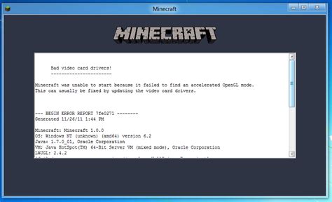 Windows Minecraft Error Se EnSins Gaming Community