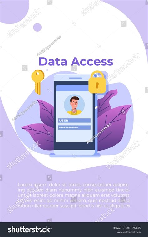 Cybersecurity Data Access Protection Network Safe Stock Vector Royalty