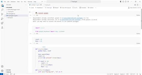 Josna J Francis On Linkedin Week 1 Project Creating A Keylogger Im