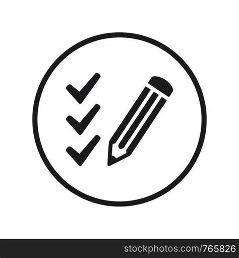Check List Check Mark Check Item Check Mark Icon Vector Logo Template —
