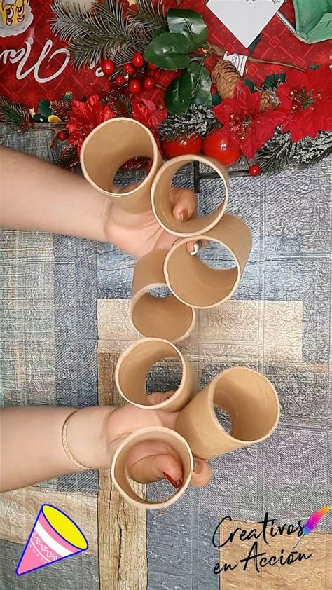 Rollos De Papel Higiénico Regala O Vende Bonitos Adornos Con Cartón De