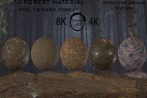 Forest Vol 16dark Forest 2d Textures And Materials Unity Asset Store