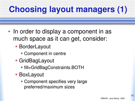 Ppt Java Swing Lecture 3 Layout Management Powerpoint Presentation