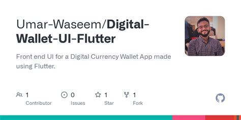 Github Umar Waseemdigital Wallet Ui Flutter Front End Ui For A Digital Currency Wallet App