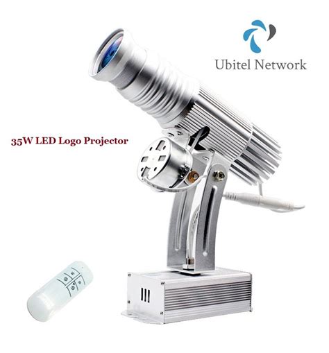 Ubitel Silver W LED Logo Projector Custom Logo With Remote Model Name Number UBM P At