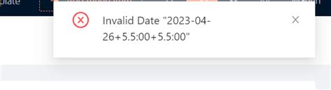 getting error while selecting filter at createdat field to today from
