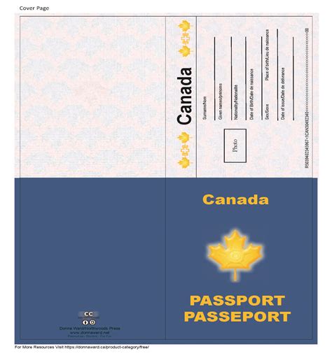 Blank Passport Templates Word Excel Pdf