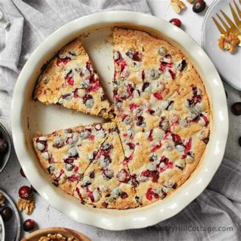 Crustless Cranberry Pie Easy Recipe Without Crust