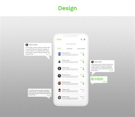Chat App Behance