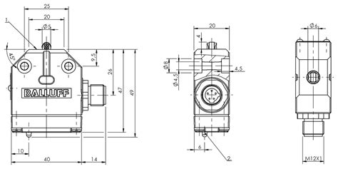 BNS054M BNS 819 99 R 12 FC S80 Mechanical Single Position Limit Switches BALLUFF USA