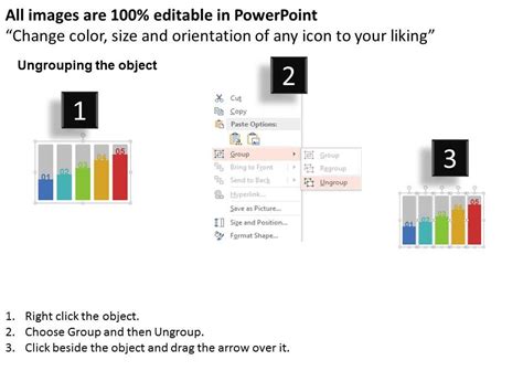 Five Staged Process Chart And Icons Powerpoint Template