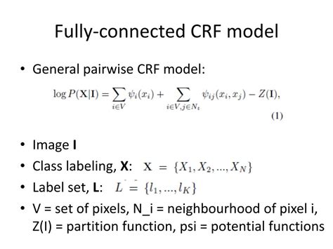 Ppt Efficient Inference For Fully Connected Crfs With Stationarity