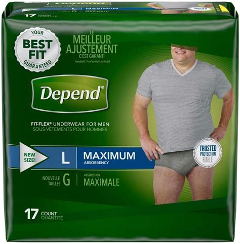 Depend Fit Flex Incontinence Underwear For Men Maximum