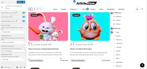 How To Customize Post Settings For Your Website Article Wave