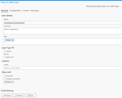 Adding A Drone Image To Agol Portal · Cadasta Faq