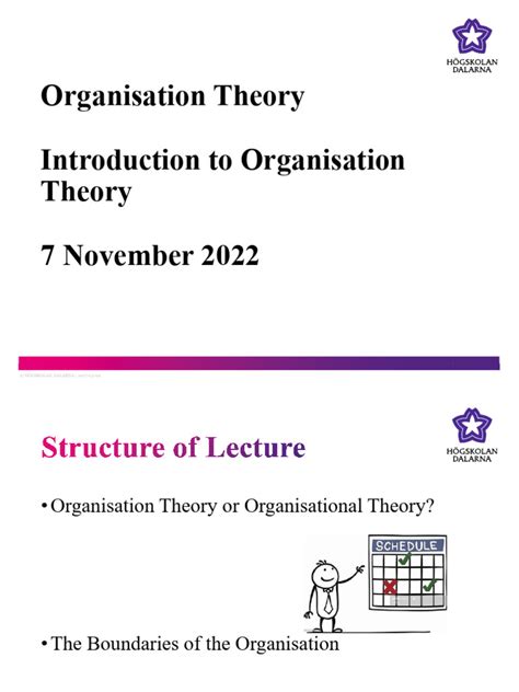 Org Theory Lecture One And Intro Pdf