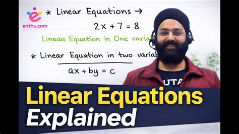 Linear Equations Explained One Variable And Two Variables Mr