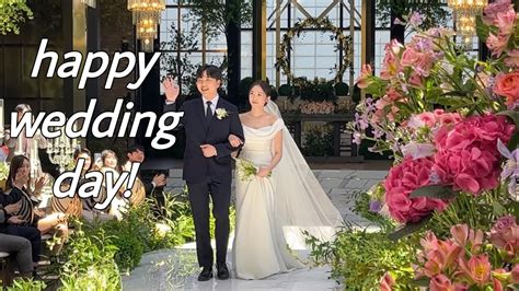 저희의 행복한 결혼식 보러와주세요🤵🏻‍♂️👰🏻‍♀️♥결혼식브이로그빌라드지디안산 그레이스켈리홀비바탐탐실크드레스웨딩드레스