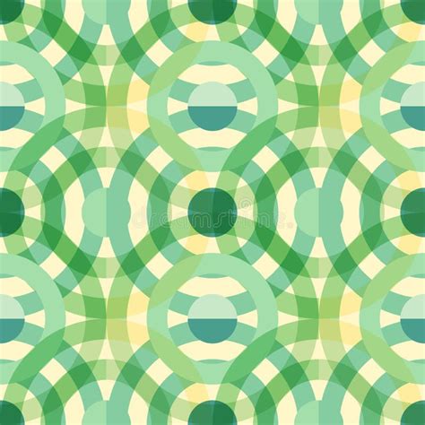 Abstract Geometric Circles Seamless Pattern Stock Vector