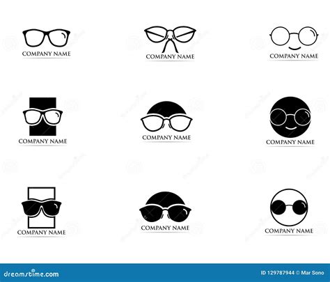 Glasses Logo Design Vector Stock Vector Illustration Of Glasses