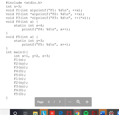 Solved Include Int X3 Void Fi Int X Printffl Dn