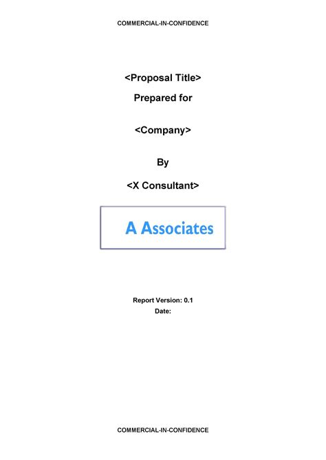 Consulting Project Proposal Template Parahyena