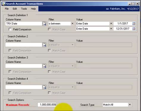 Microsoft Dynamics Great Plains Gp Export The General Ledger