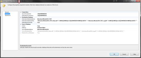 Transfer Database Task And Transfer Sql Server Objects Task Fail