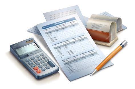 Premium Photo Photo Realistic As Tax Deduction Form And Bank